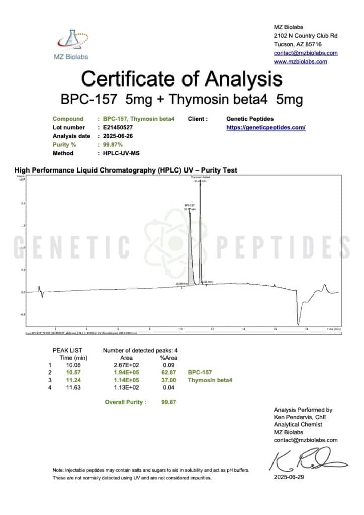 BPC-157, TB-500 5/5MG (Blend) (Wolverine Stack) – Genetic Peptides